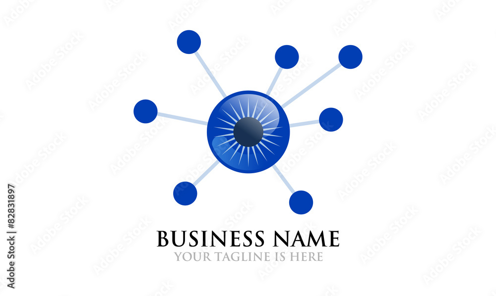 Watch the Network Logo Stock Vector | Adobe Stock