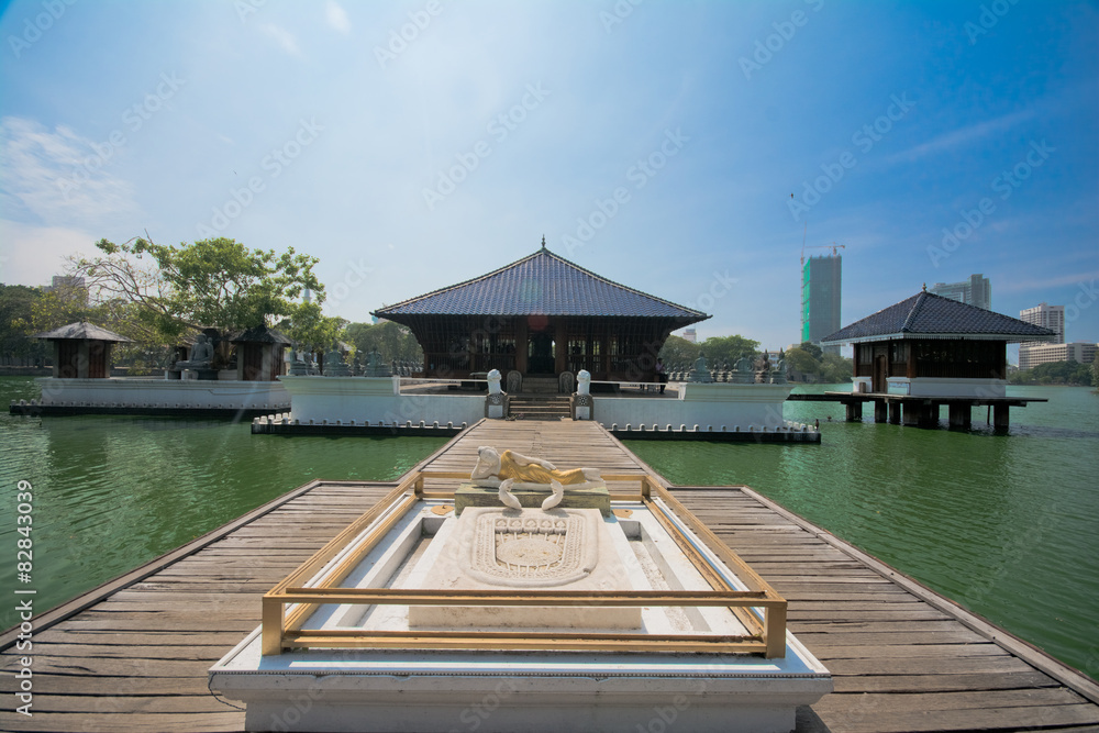 Gangarama temple, Colombo in Sri Lanka Stock Photo | Adobe Stock
