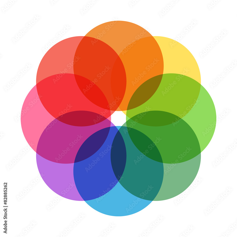 Pastel Color wheel Stock Illustration | Adobe Stock