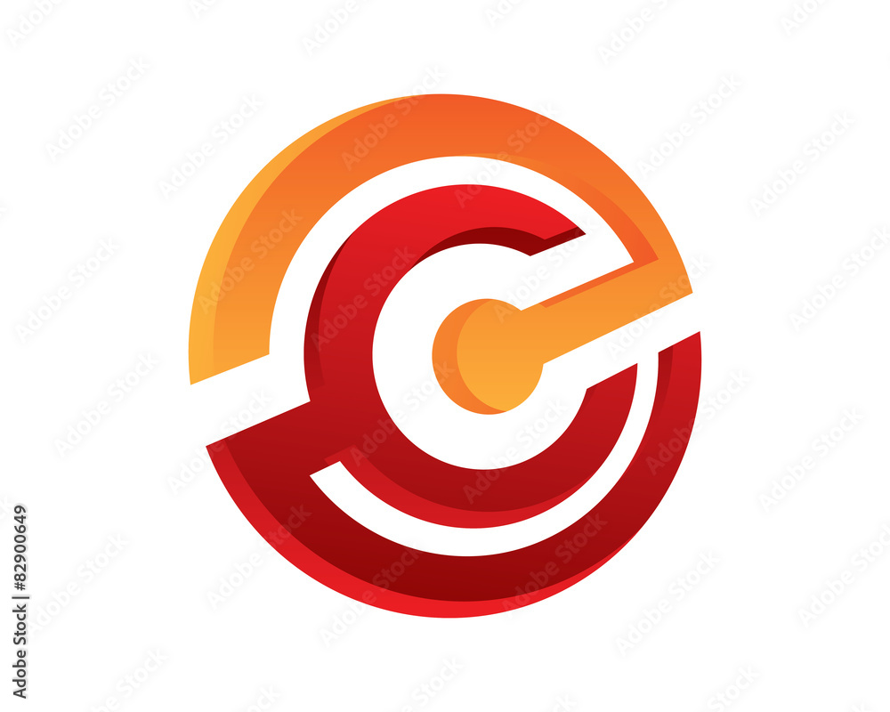 EC Logo Template Stock Vector | Adobe Stock