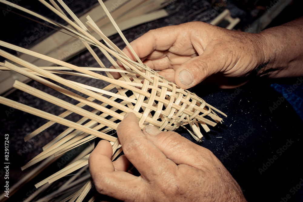 Bamboo weaving Stock Photo | Adobe Stock