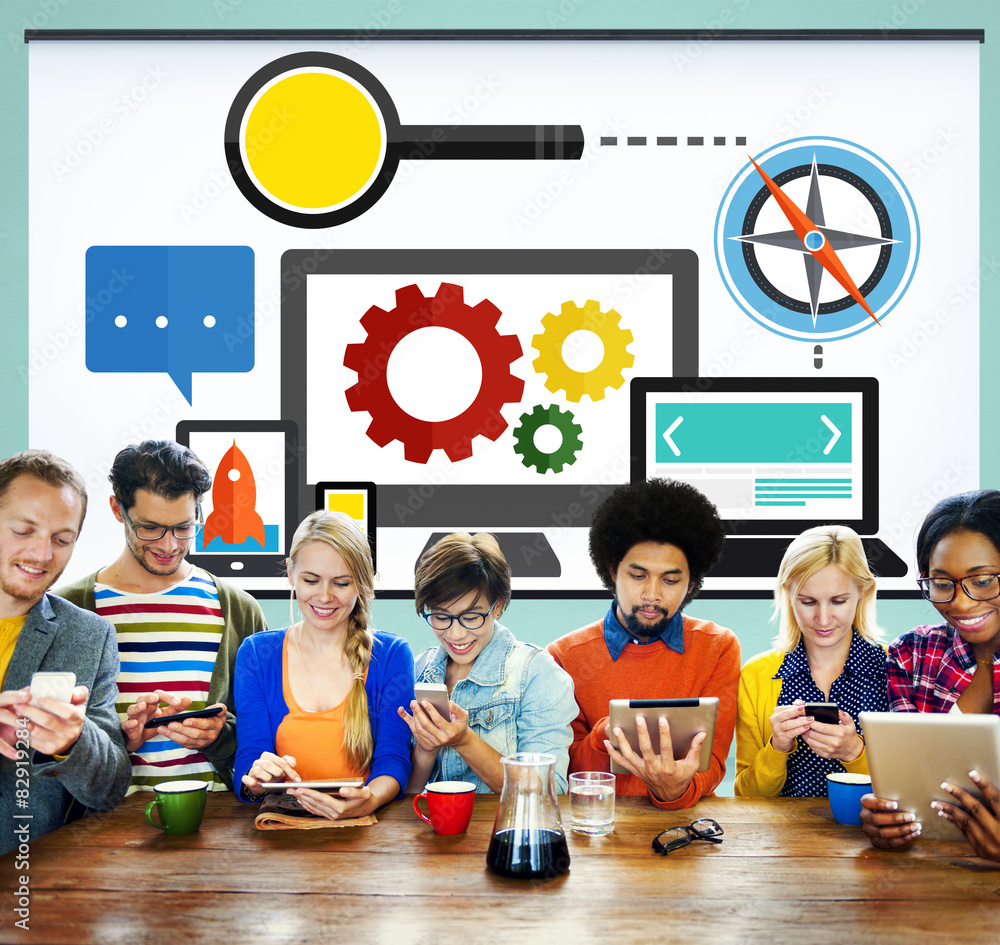 Teamwork Team Collaboration Connection Togetherness Unity Concep Stock ...