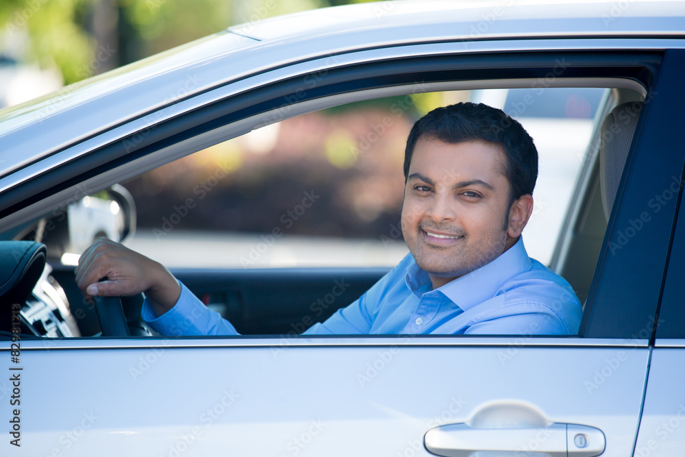Happy driver Stock-Foto | Adobe Stock