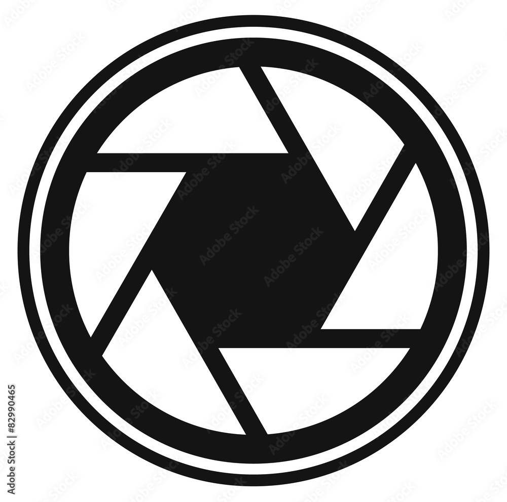 Shutter icon, shutter symbol for photography concepts. Vector. Stock ...