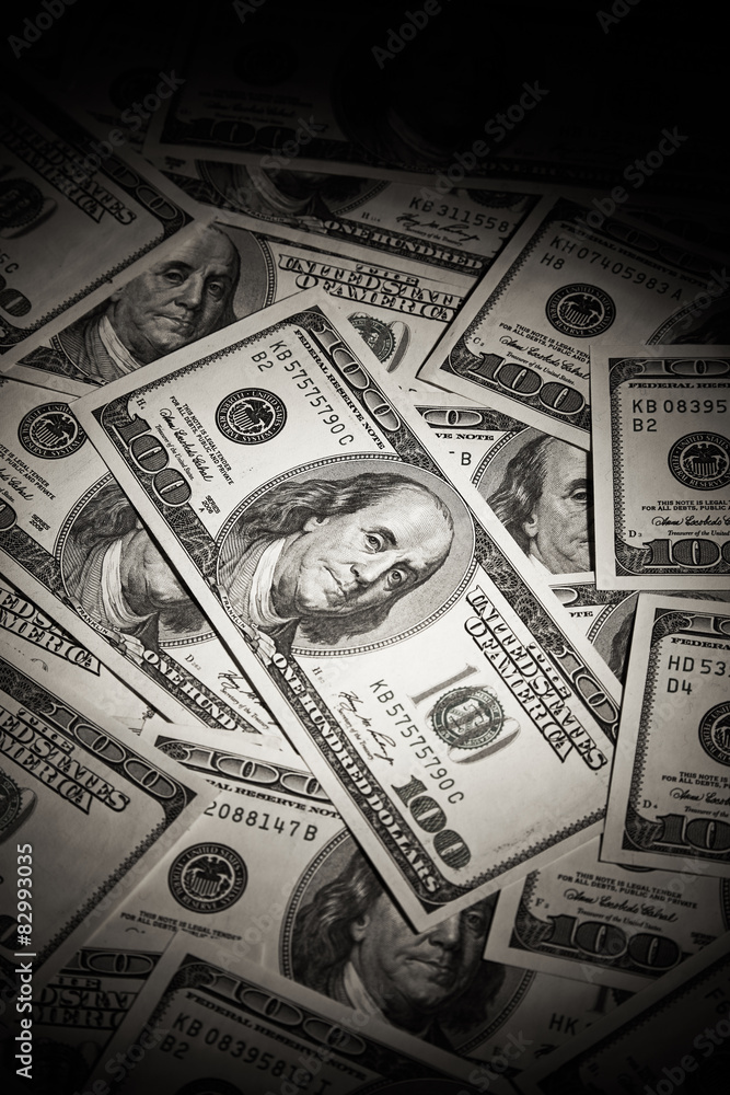 Vintage money background Stock Photo | Adobe Stock