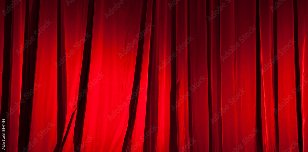 Red curtain banner background Stock Photo | Adobe Stock