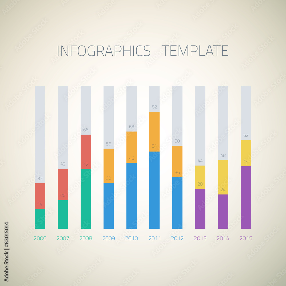 Web Infographic Timeline bar Template Layout could be used for w Stock ...