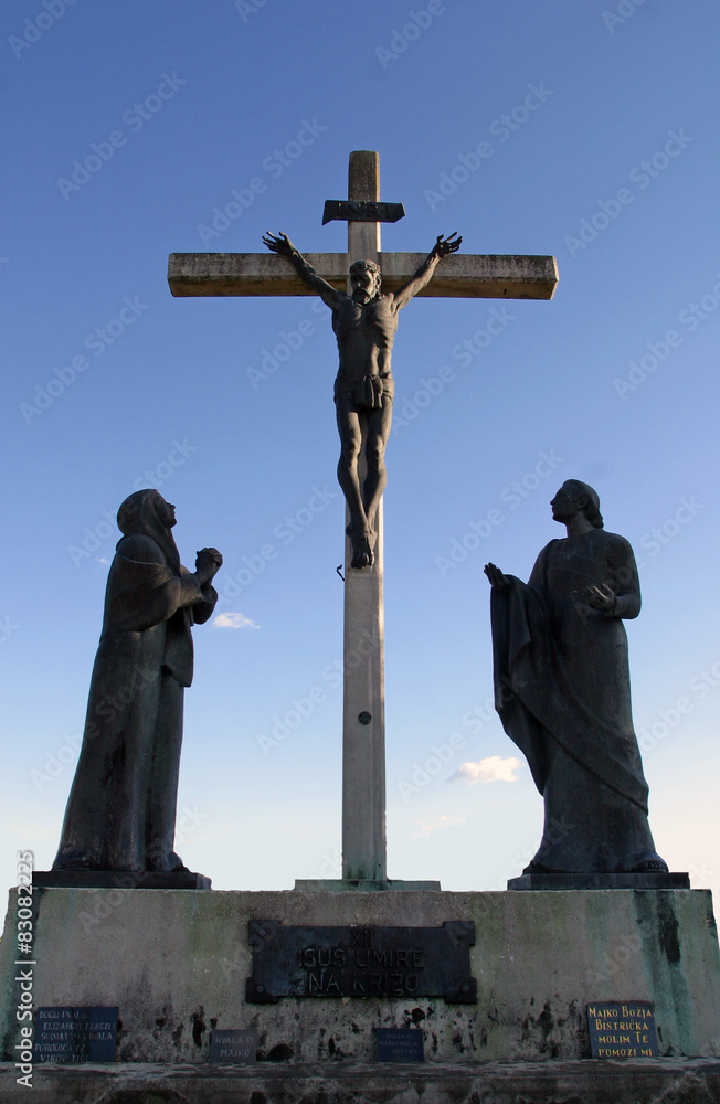 12th Stations of the Cross, Jesus dies on the cross Stock Photo | Adobe ...