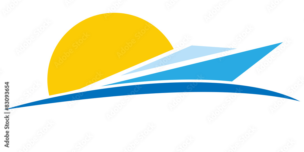 Abstract ship sign Stock Illustration | Adobe Stock