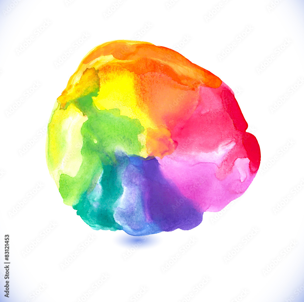 Abstract watercolor rainbow gradient background. Stock Vector | Adobe Stock