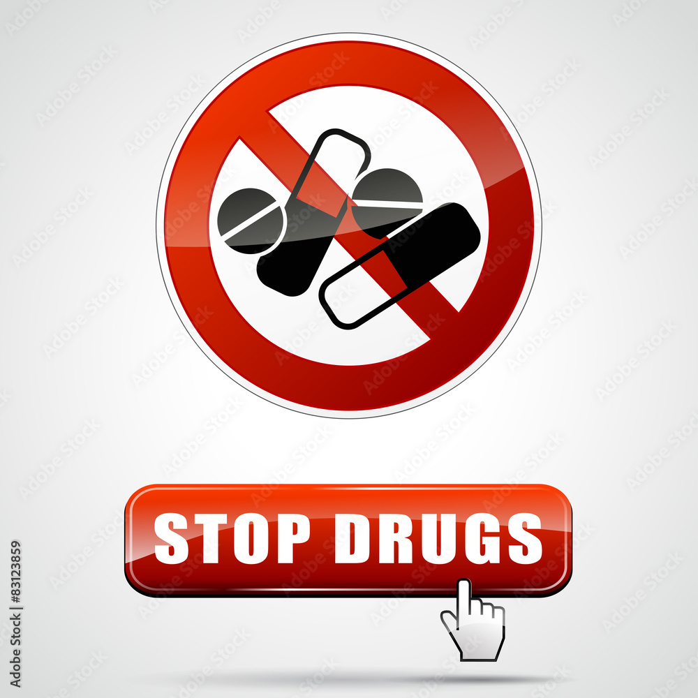 stop drugs Stock Vector | Adobe Stock