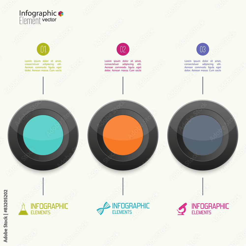 Comparative chart with templates for presentation Stock Vector | Adobe ...