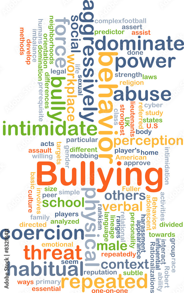 Bullying background concept Stock Illustration | Adobe Stock