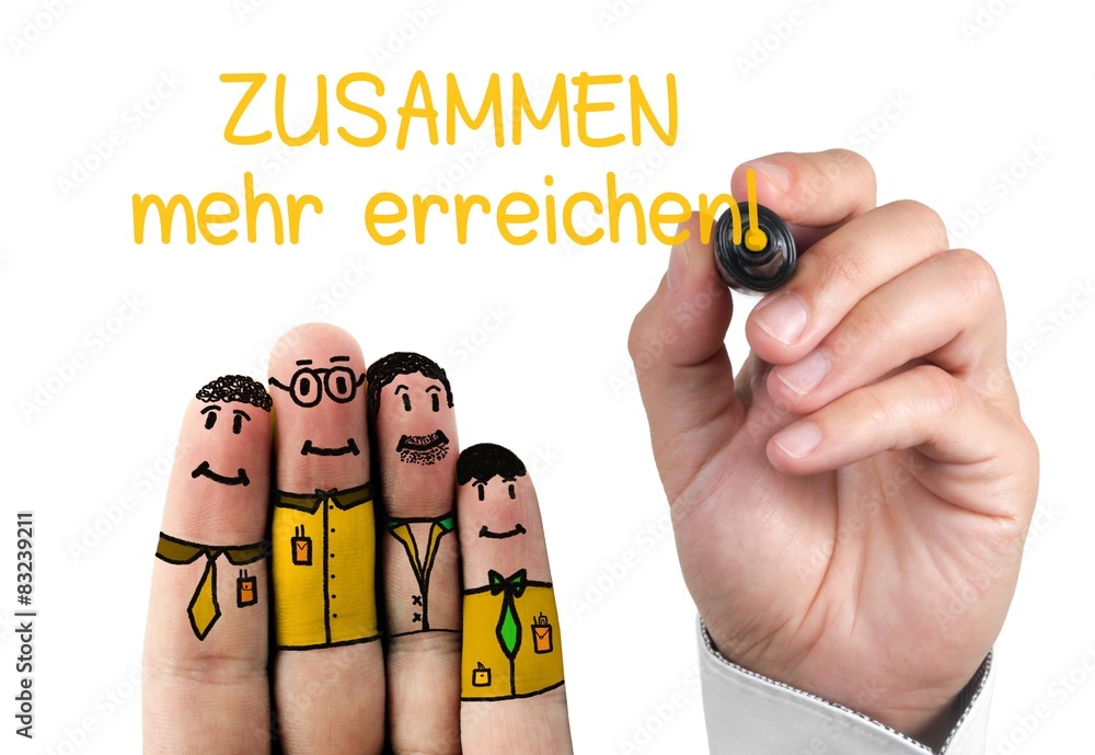 Zusammen mehr erreichen! Stock-Foto | Adobe Stock