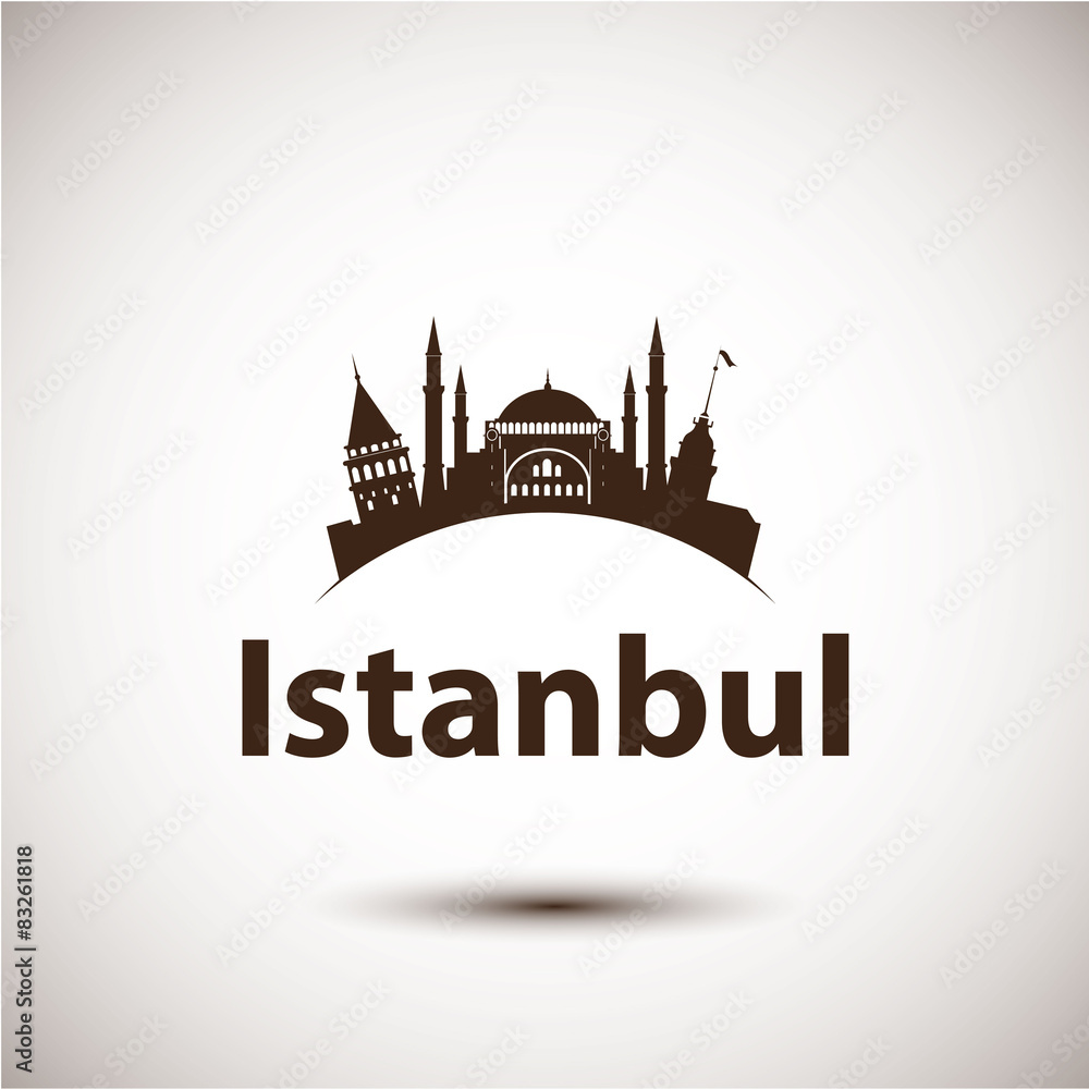 Vector silhouette of Istanbul, Turkey Stock Vector | Adobe Stock