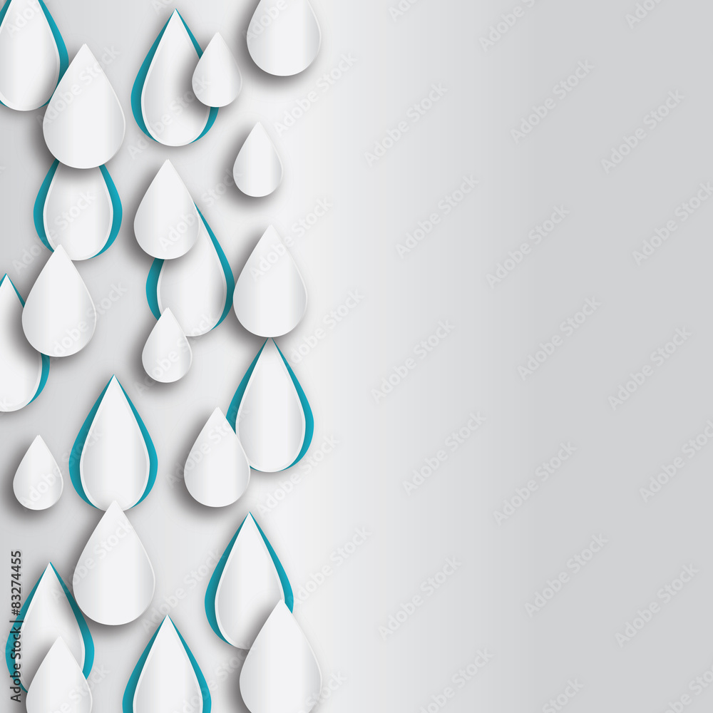 Raindrop vector background Stock Vector | Adobe Stock
