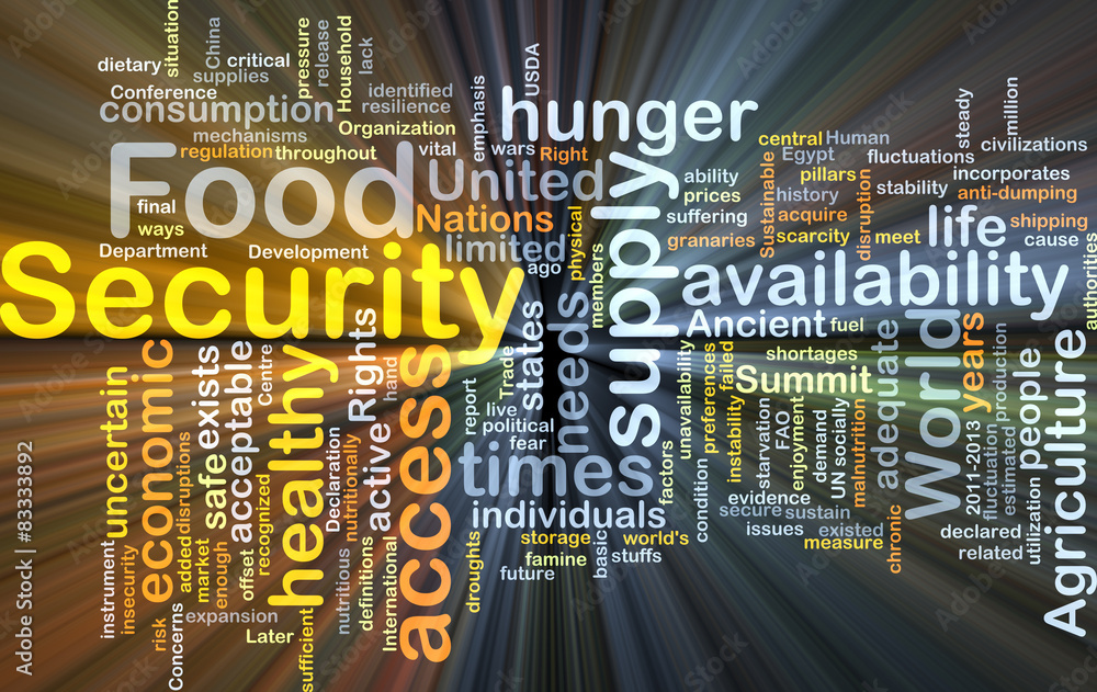 Food security background concept glowing Stock Illustration | Adobe Stock