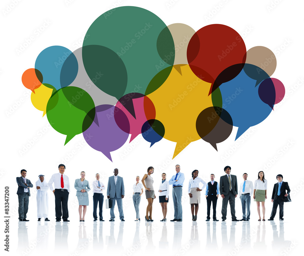 Business People Message Talking Communication Concept Stock-Foto ...