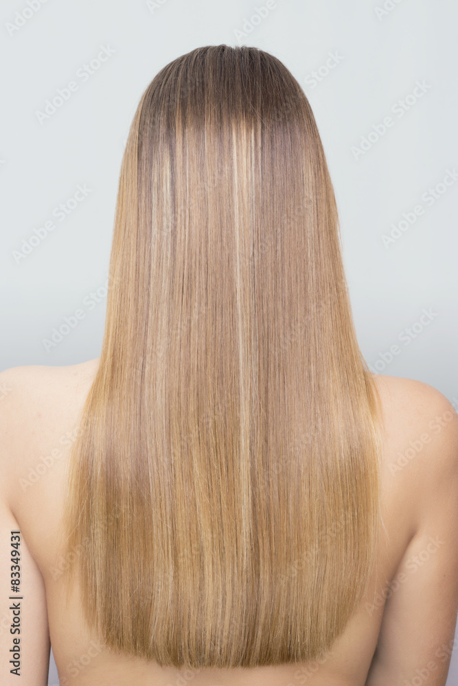 Blonde hair from behind Stock Photo | Adobe Stock