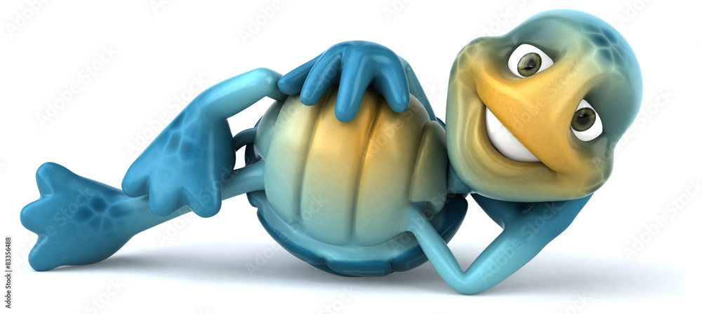 Fun turtle Stock Illustration | Adobe Stock