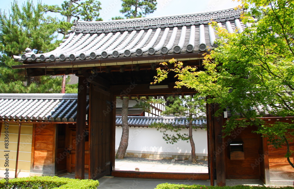 Ancient japanese gate Stock Photo | Adobe Stock