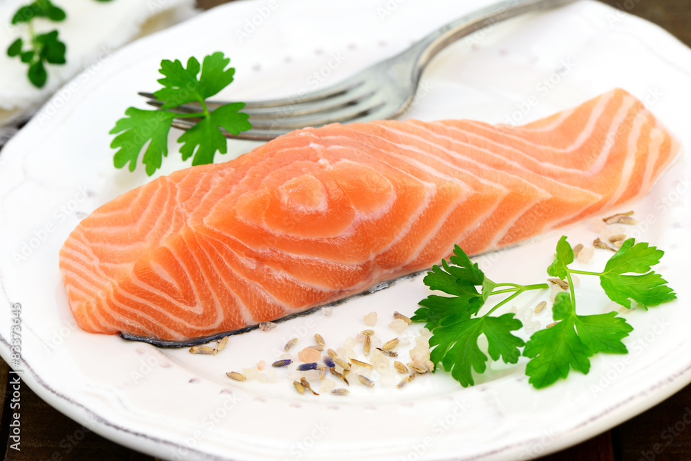 Lachsfilet Stock-Foto | Adobe Stock