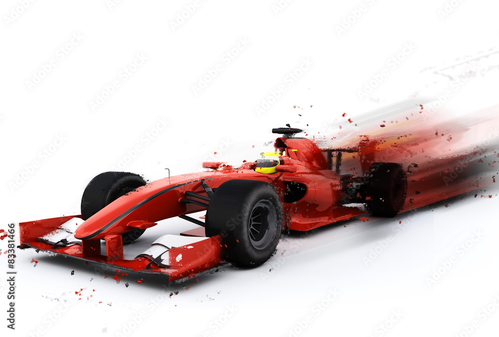 F1 generic racing car with special effect Stock Illustration | Adobe Stock
