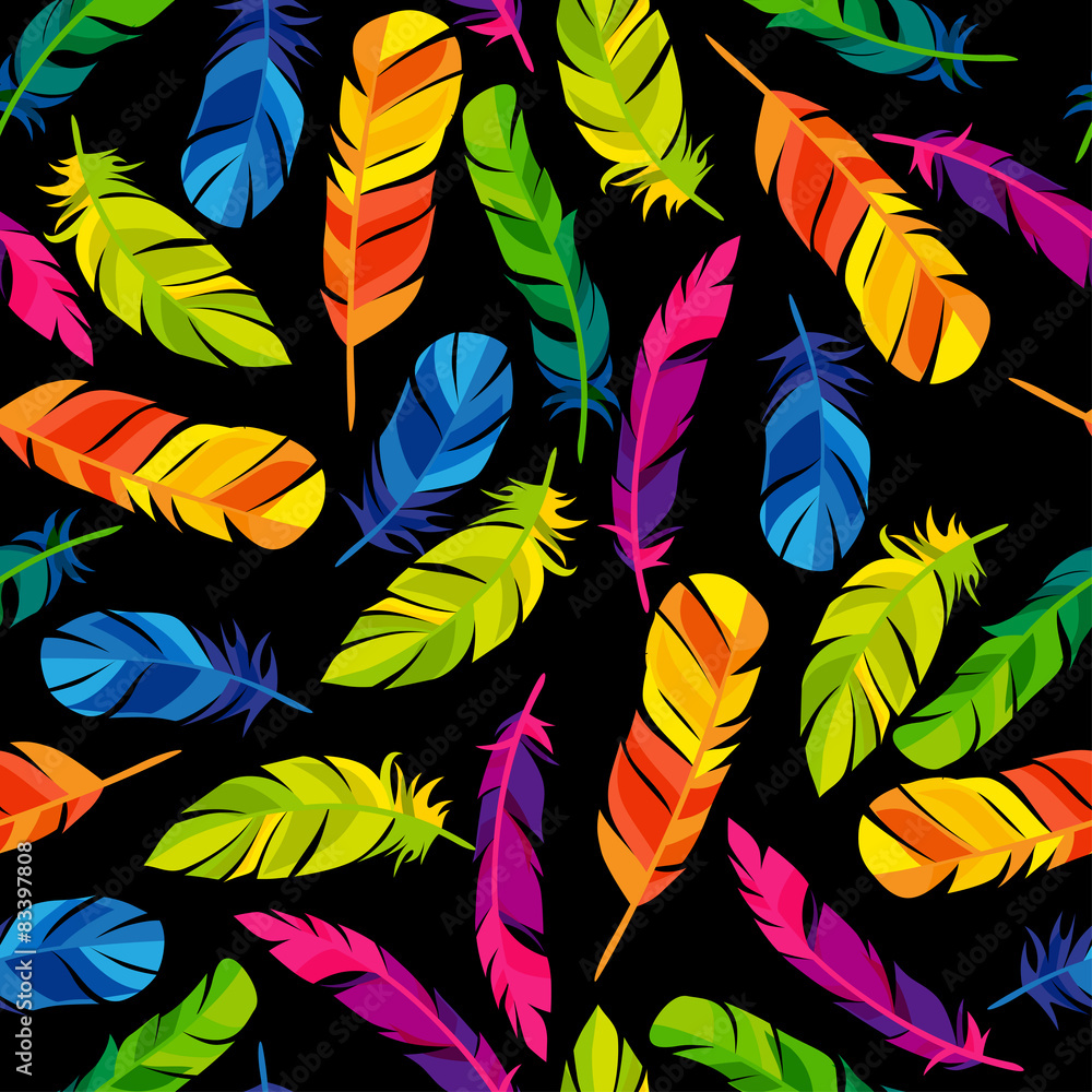 Colorful seamless pattern with bright abstract transparent Stock Vector ...