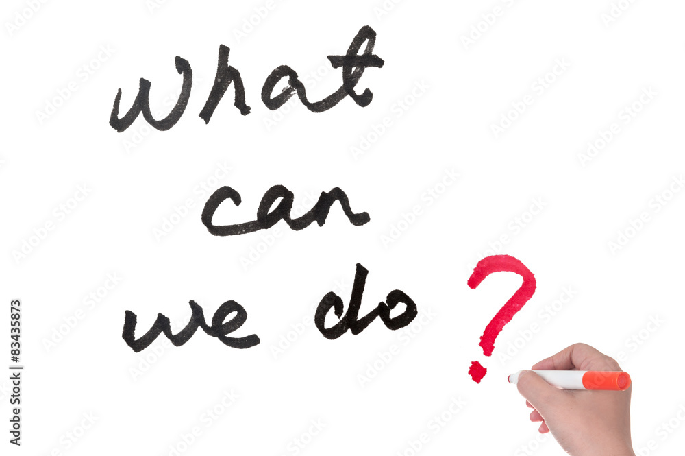 What can we do? Stock Photo | Adobe Stock
