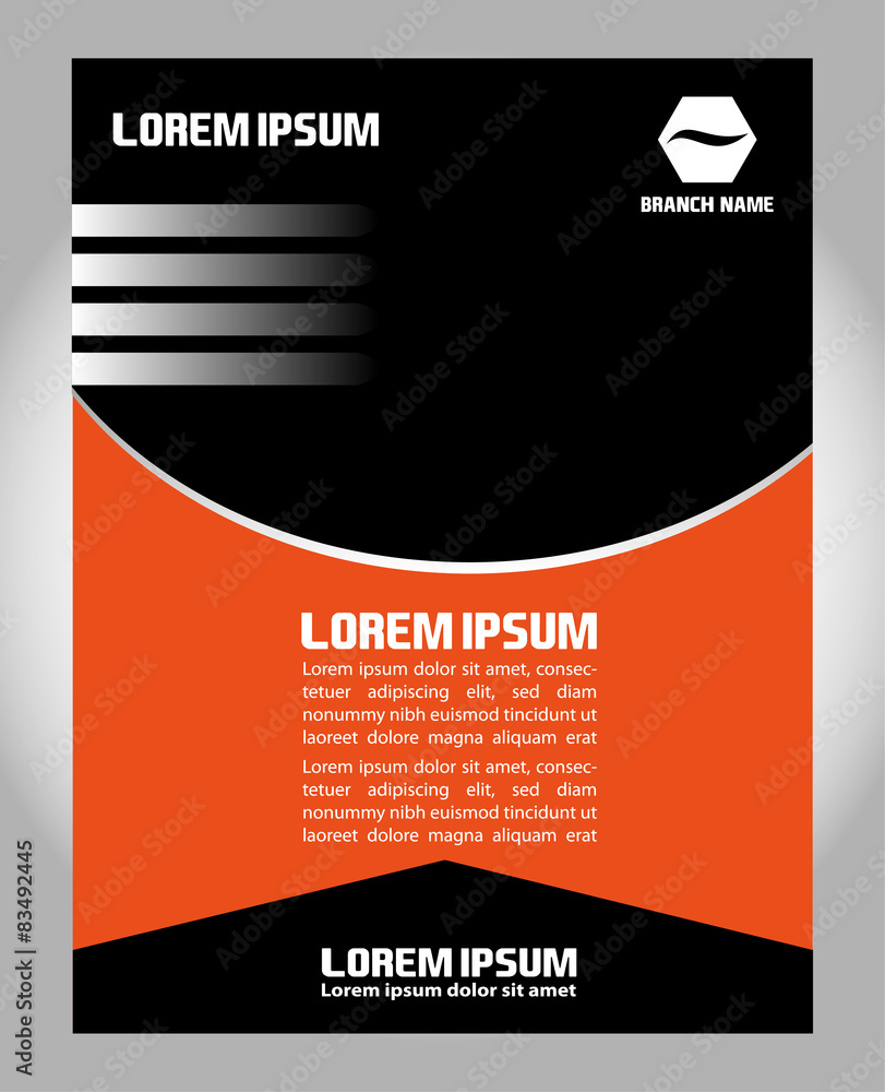 Vector Flyer Poster Template design Stock Vector | Adobe Stock