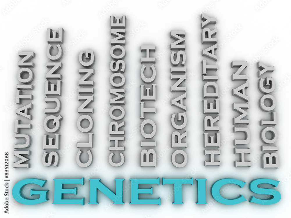 3d image Genetics issues concept word cloud background Stock ...