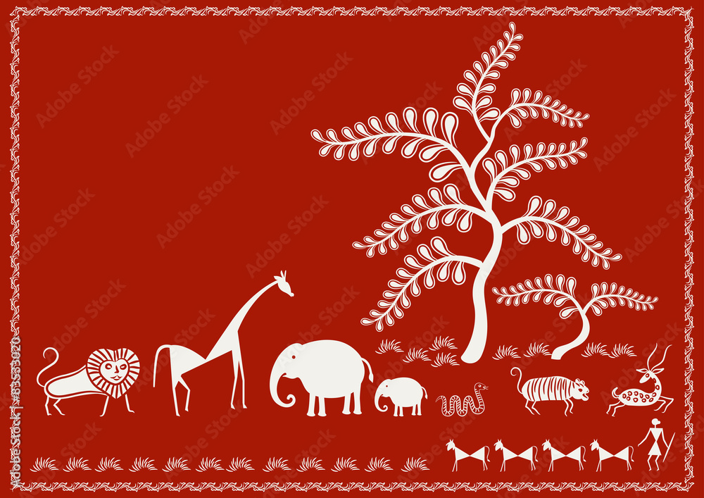Indian Tribal Art Animals