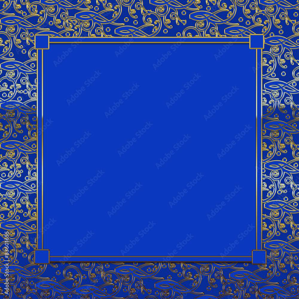 Fancy Light Blue Borders