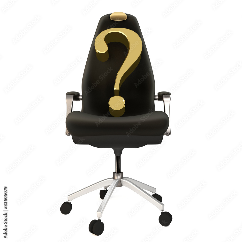 Office chair with question marks Stock-Illustration | Adobe Stock