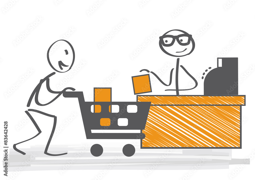 An der Kasse vector de Stock | Adobe Stock