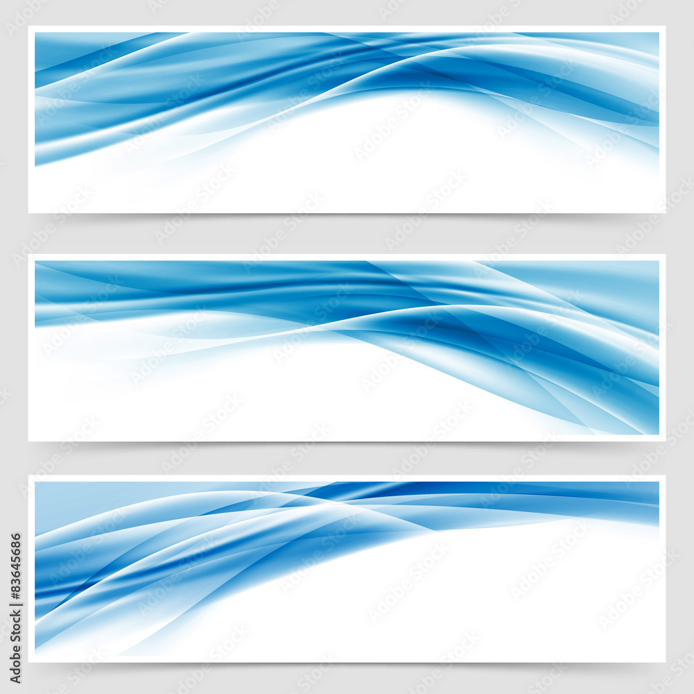 Beautiful hi-tech blue header footer swoosh Stock Vector | Adobe Stock