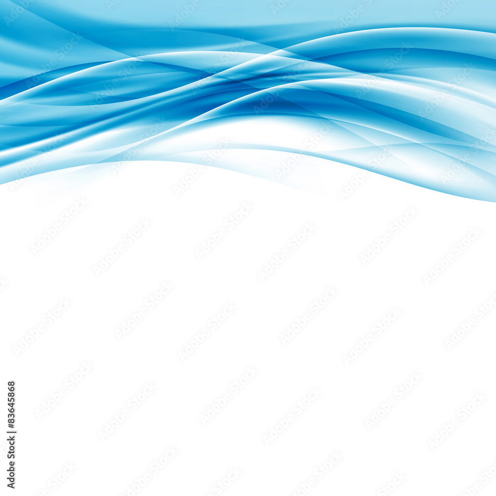 Contemporary abstract blue wave border hi-tech Stock Vector | Adobe Stock