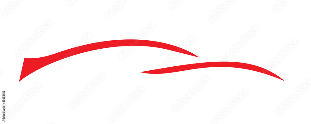 Swoosh Car Logo Stock Vector | Adobe Stock