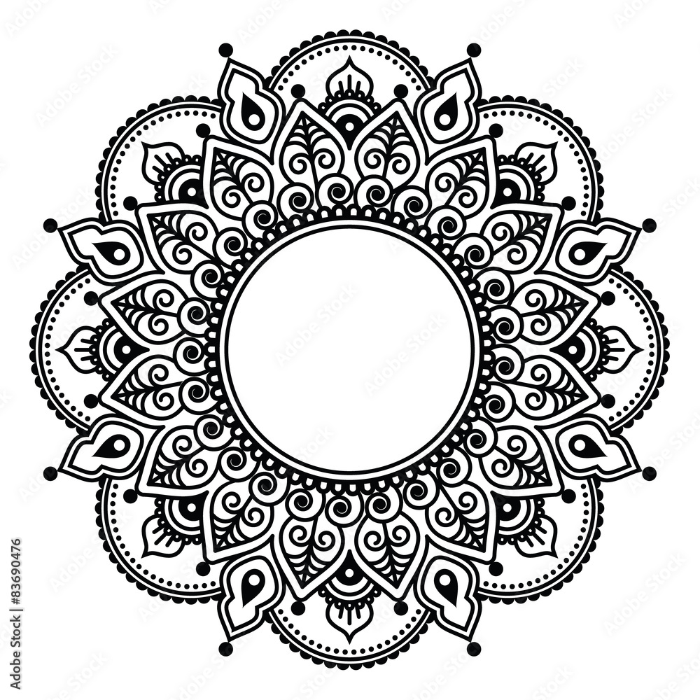 Henna Circle Design