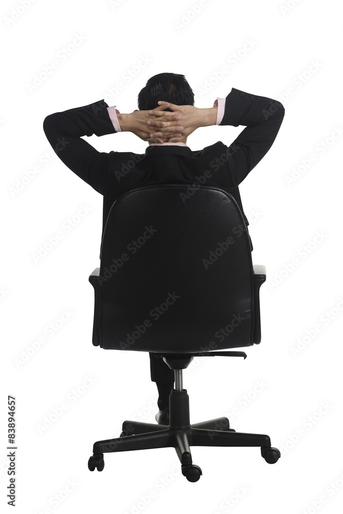 People Sitting On Chair Back View