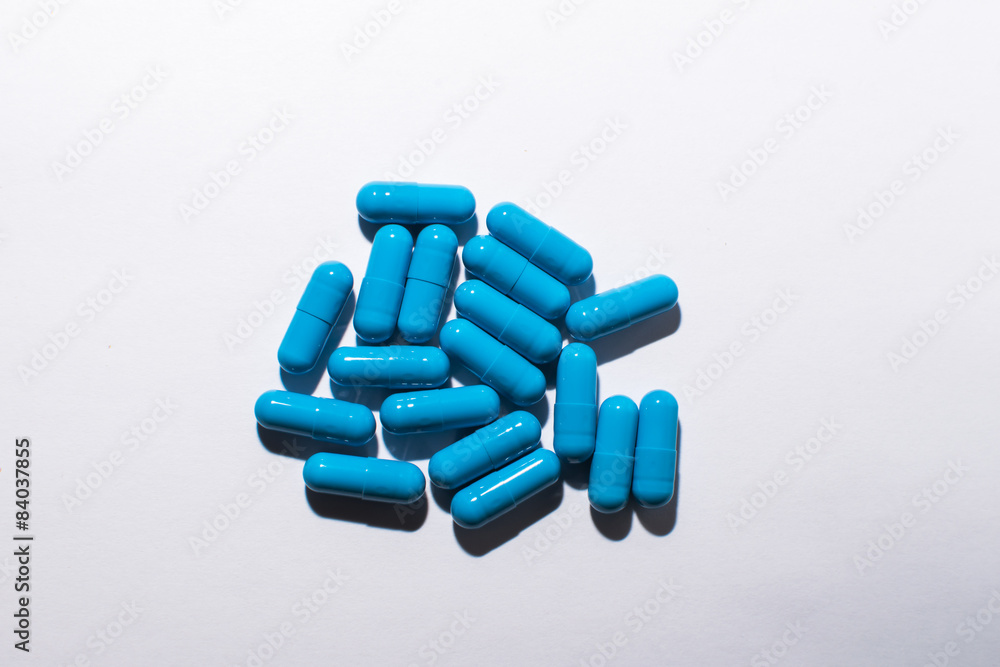 Pastillas azules foto de Stock | Adobe Stock
