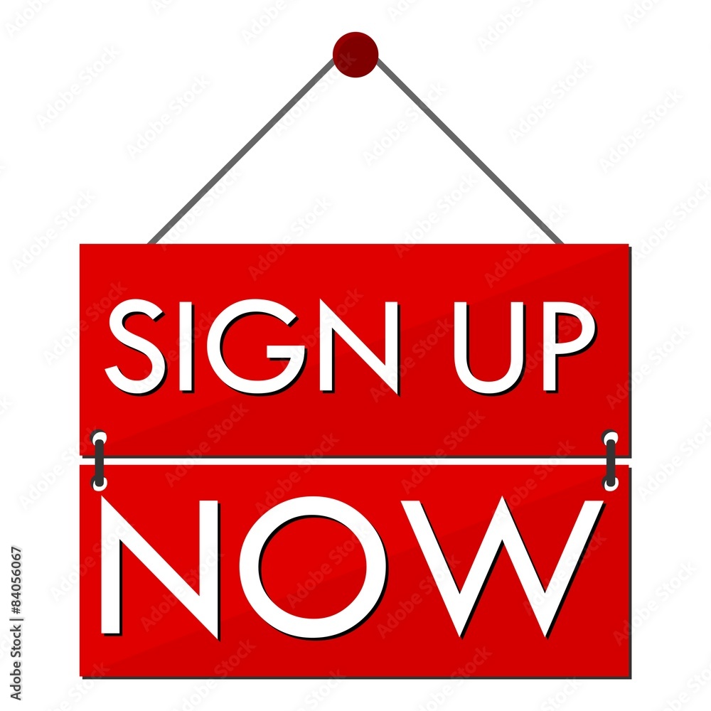 Sign Now Sign Stock Vector | Adobe Stock