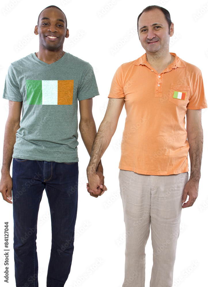 Interracial male gay couple in Ireland Stock Photo | Adobe Stock