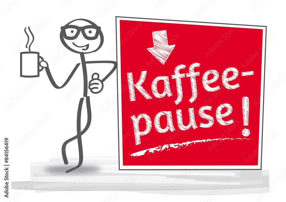 Kaffeepause Stock-Vektorgrafik | Adobe Stock