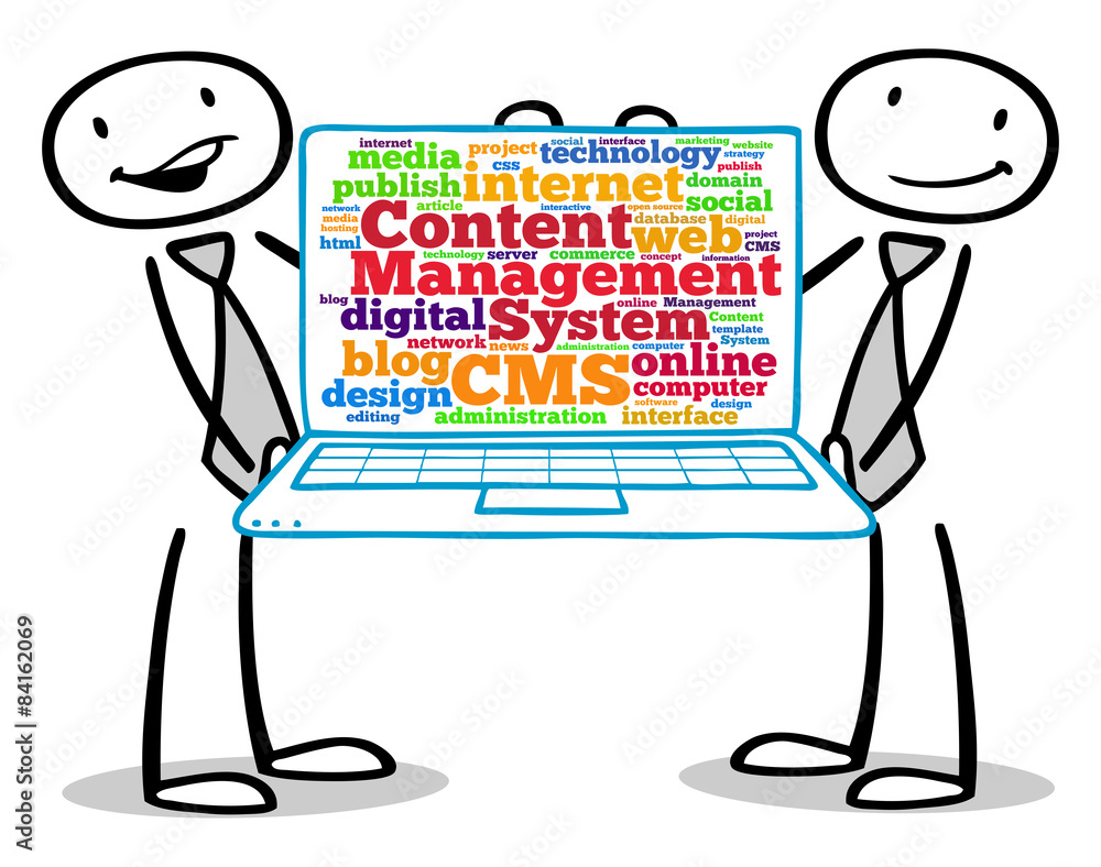 CMS als Content Management System Konzept Stock-Illustration | Adobe Stock CMS als Content Management System Konzept Stock-Illustration | Adobe Stock