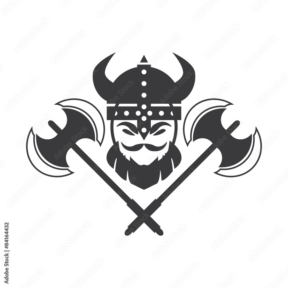 Viking icon. vector illustration eps 10 Stock Vector | Adobe Stock