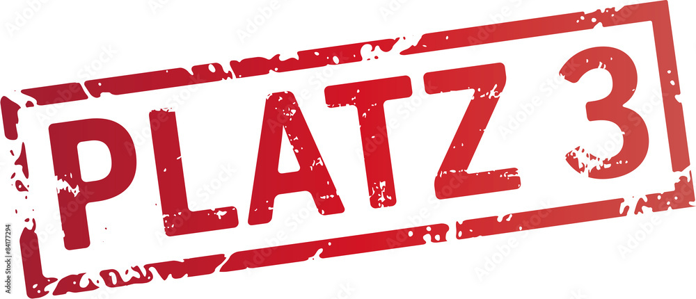 stempel platz 3 Stock-Vektorgrafik | Adobe Stock