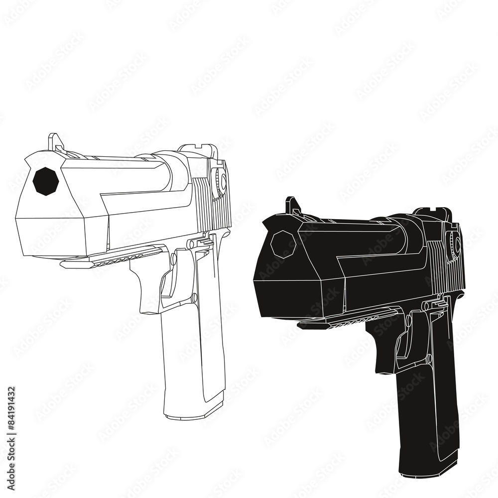 Desert Eagle Outline