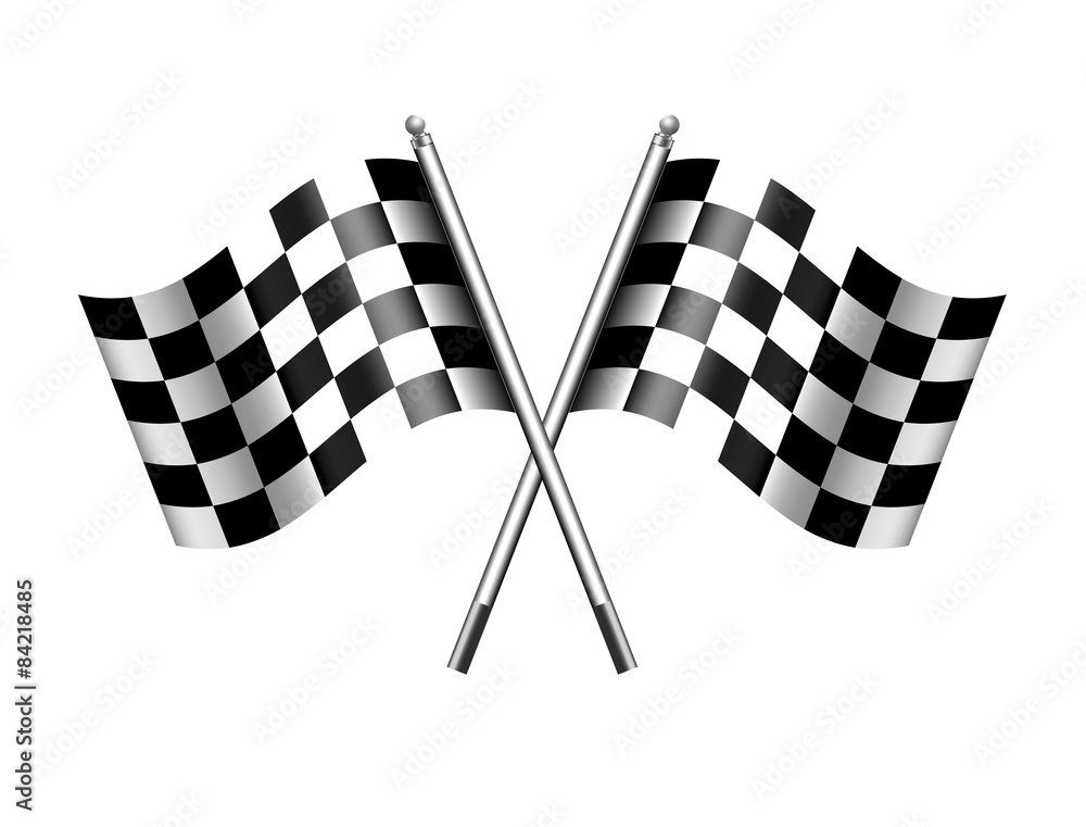 Chequered Flags Motor Racing Stock Vector | Adobe Stock