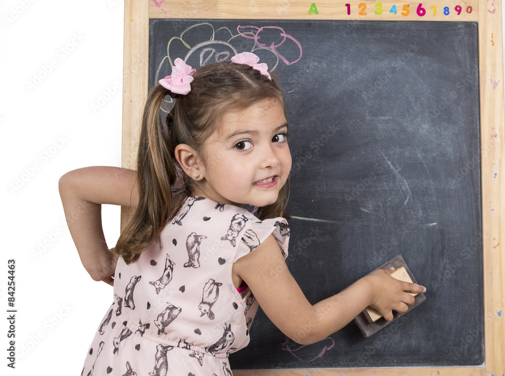 Borrando la pizarra foto de Stock | Adobe Stock